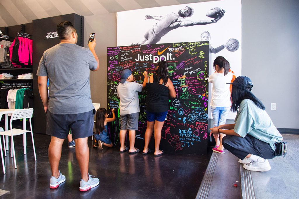 Custom Chalkboard Build for Nike in Los Angeles - Event Fabrication