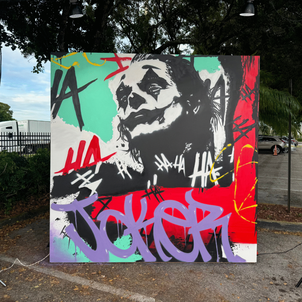 Live on Despierta América: Miami Artist Brings Joker to Life - Graffiti ...